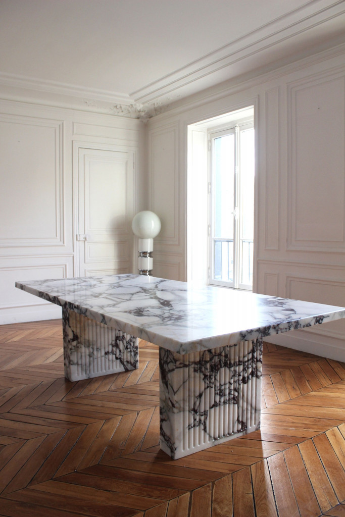 AURA CALACATTA VIOLA DINING TABLE - Marbera